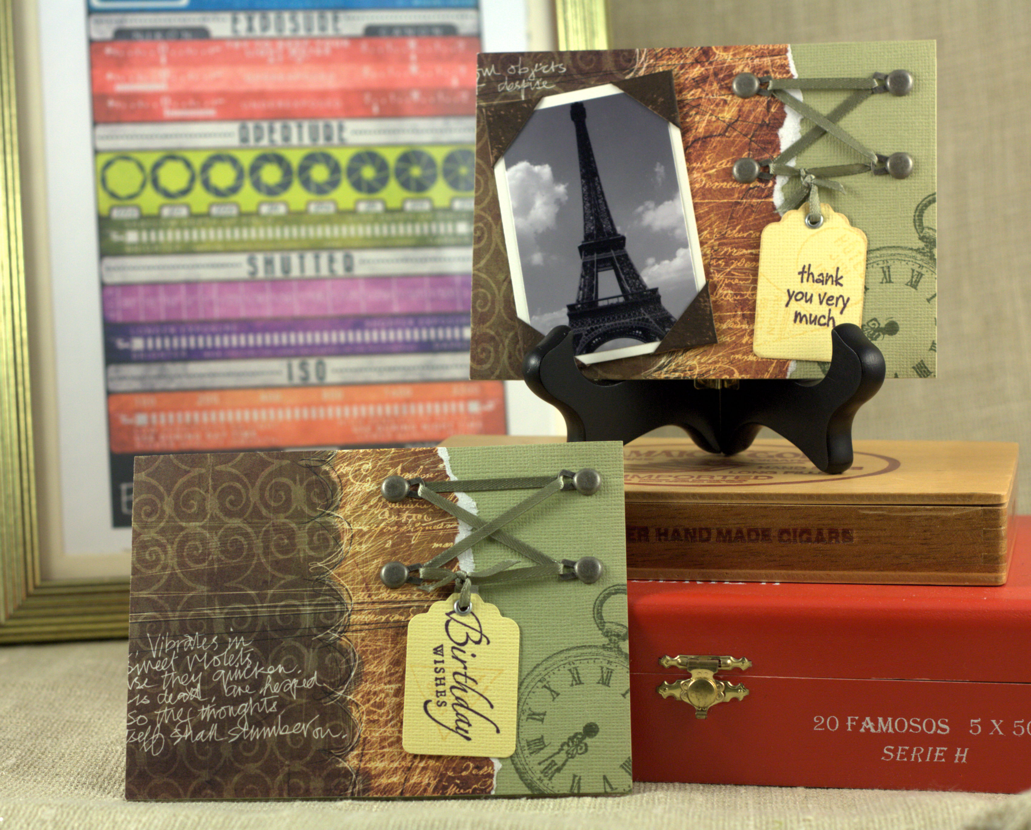 Pearblossom Press - Green-Brown-Laced-Cards